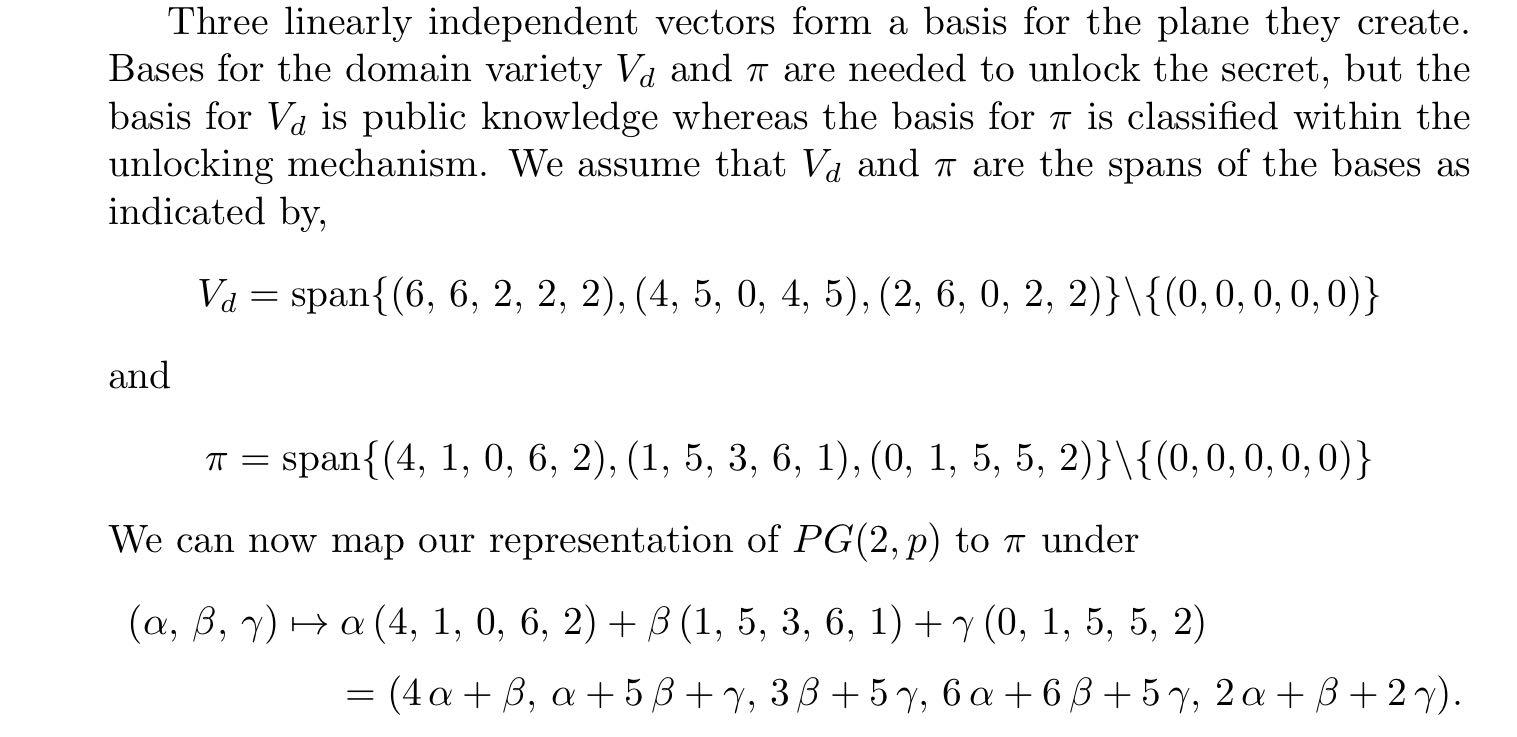 Three linearly independent vectors form a basis for | Chegg.com