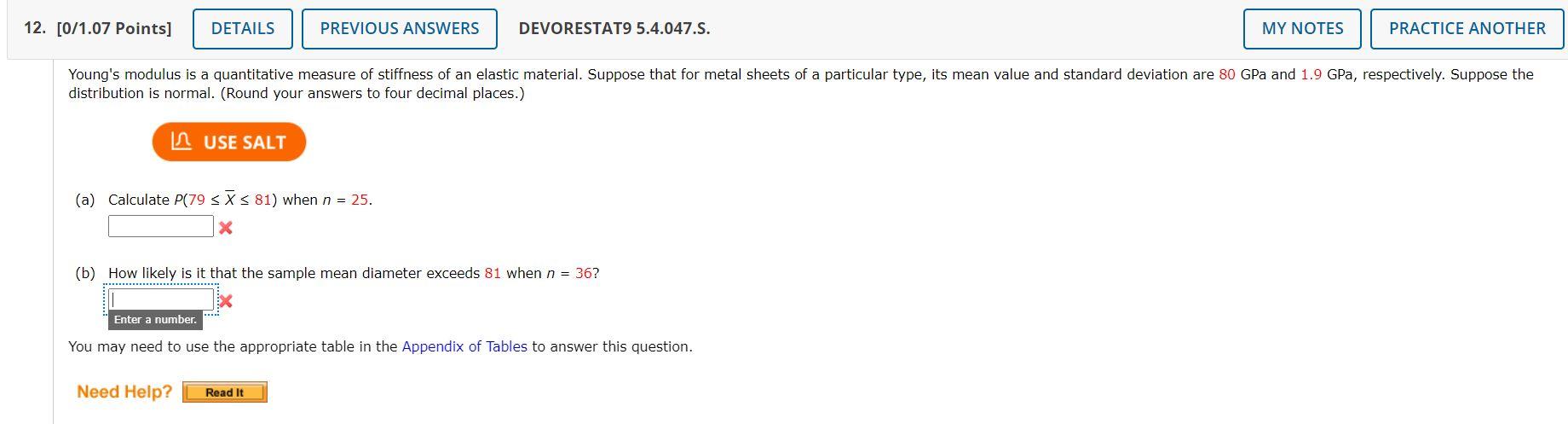 Solved distribution is normal. (Round your answers to four | Chegg.com