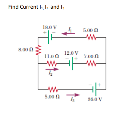 Solved Find Current l1,l2 and I3 | Chegg.com