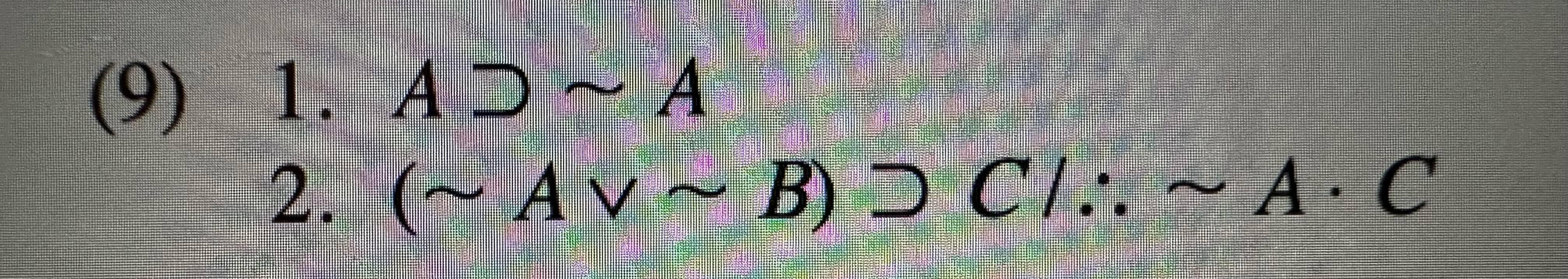 Solved Prove Valid Using The Eighteen Valid Argument Forms