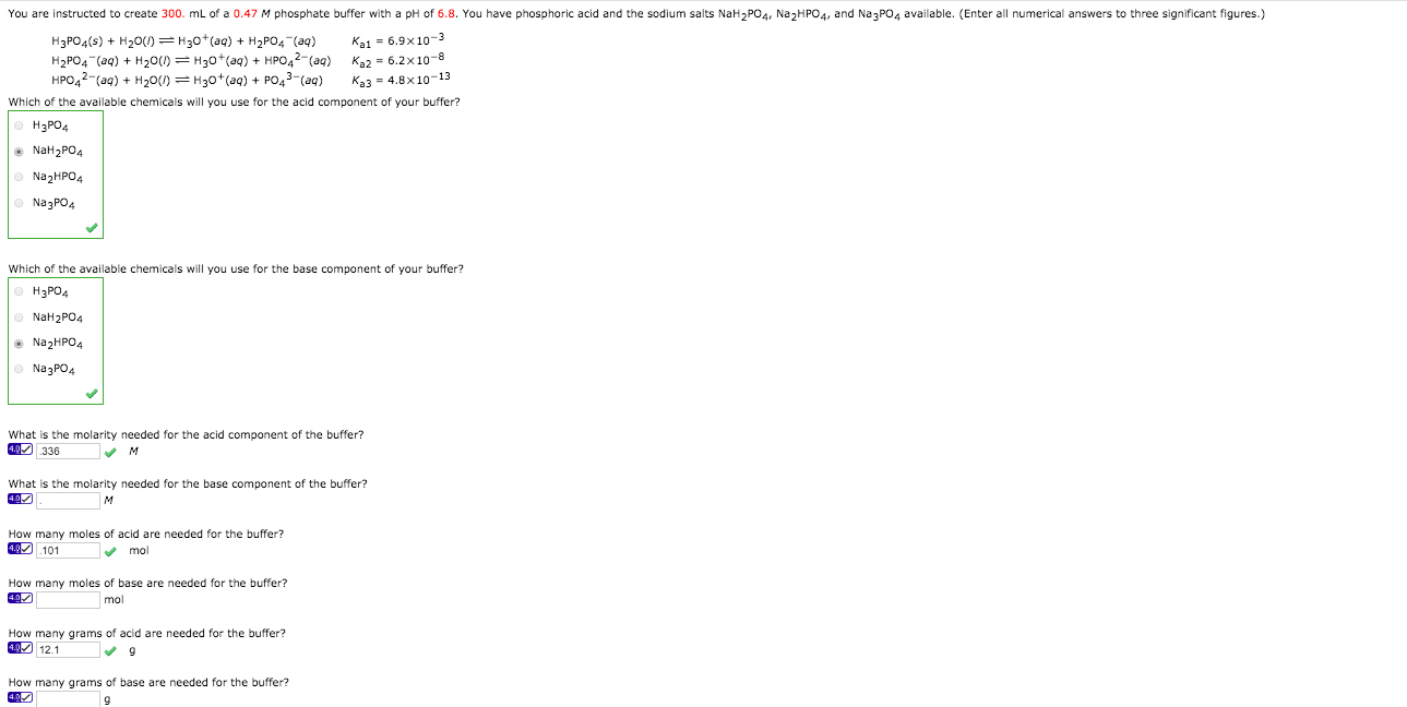 Solved You are instructed to create 300 mL of a 0.47 M | Chegg.com