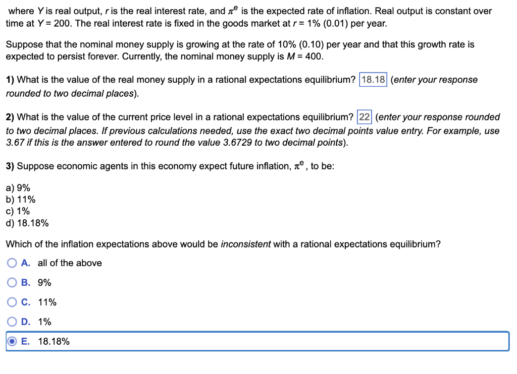 Solved where Y is real output, r is the real interest rate, | Chegg.com