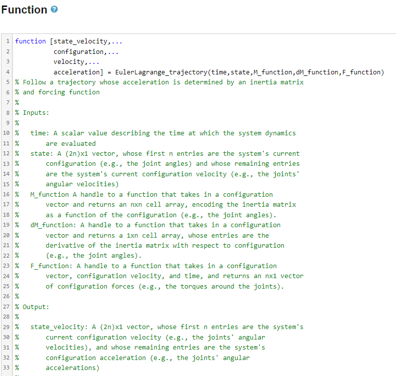 Solved Use The Acceleration Output Of The Euler Lagrange 