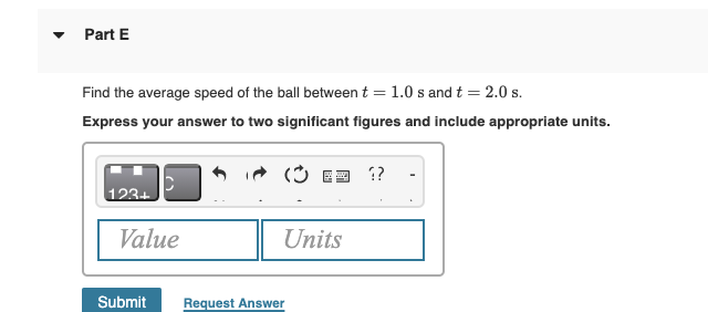 Solved The position of a ball as a function of time is given | Chegg.com