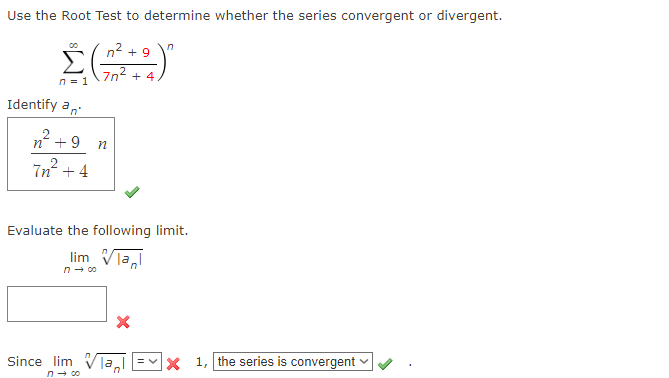 Solved Use the Root Test to determine whether the series | Chegg.com