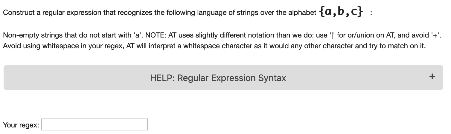 Solved Construct a regular expression that recognizes the | Chegg.com
