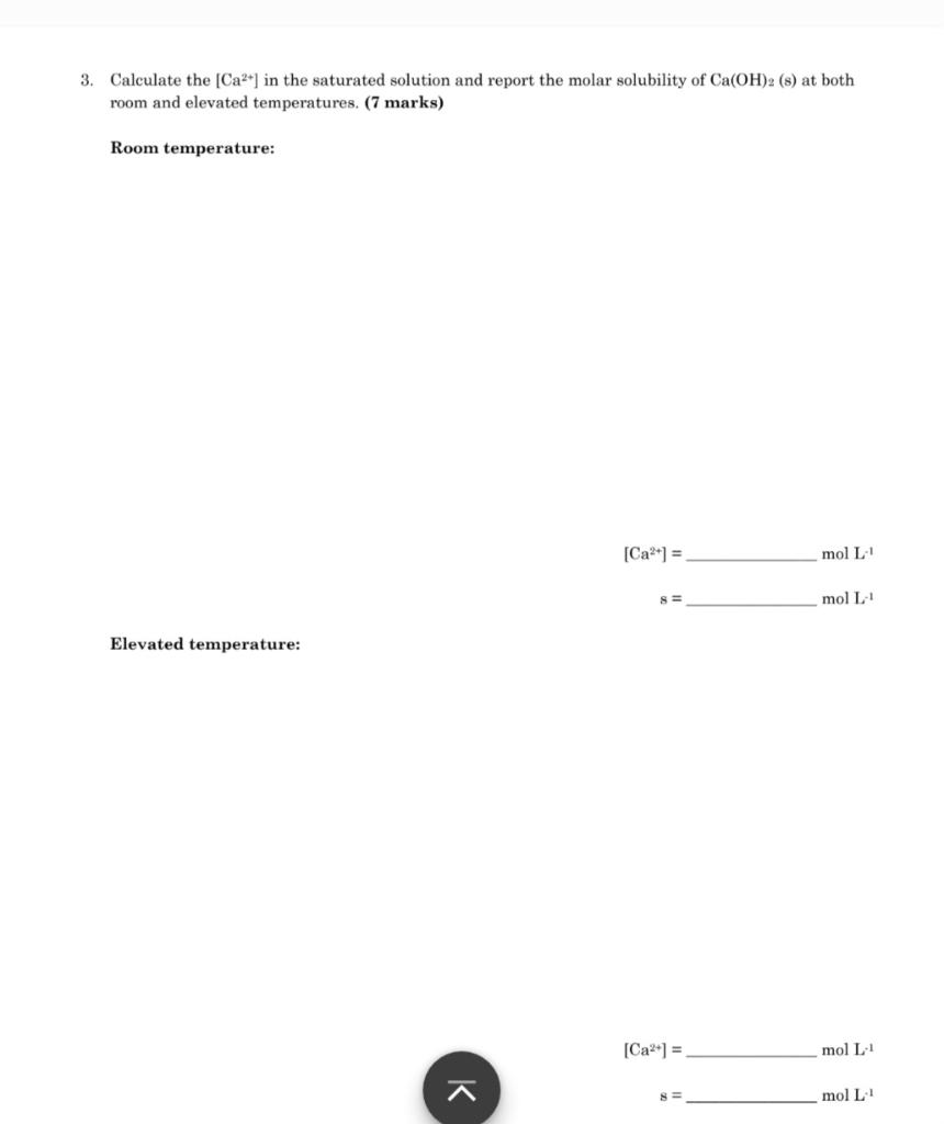 Table 1: Titrations of 25.00 mL aliquots of | Chegg.com