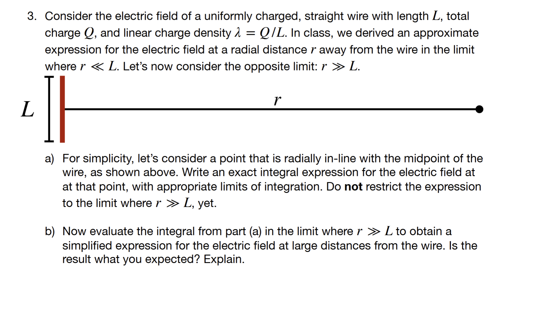 Solved 3. ﻿Consider the electric field of a uniformly | Chegg.com
