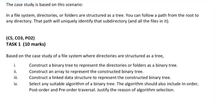 Solved The case study is based on this scenario: In a file | Chegg.com