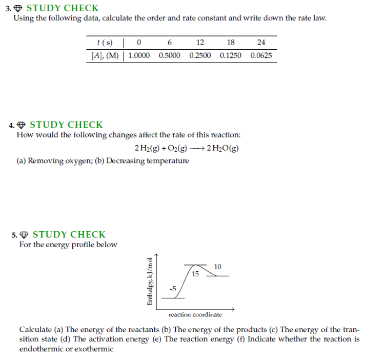 Solved 3. STUDY CHECK Using the following data, calculate | Chegg.com