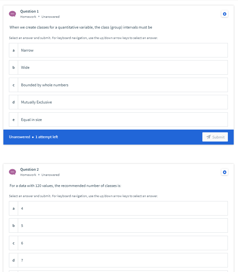 Solved Question 1 Homework – Unanswered When we create | Chegg.com