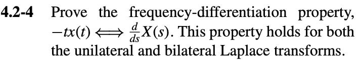 Solved -4 Prove the frequency-differentiation property, | Chegg.com
