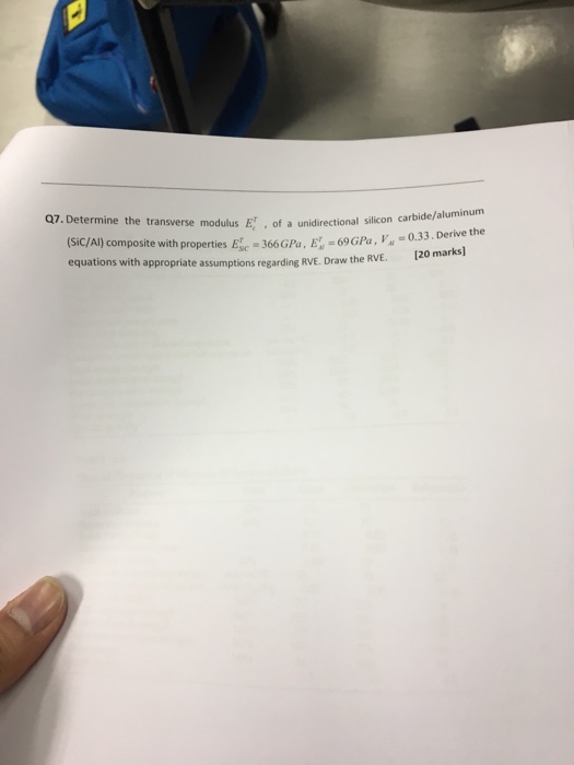 Solved Determine The Transverse Modulus E C T Of A