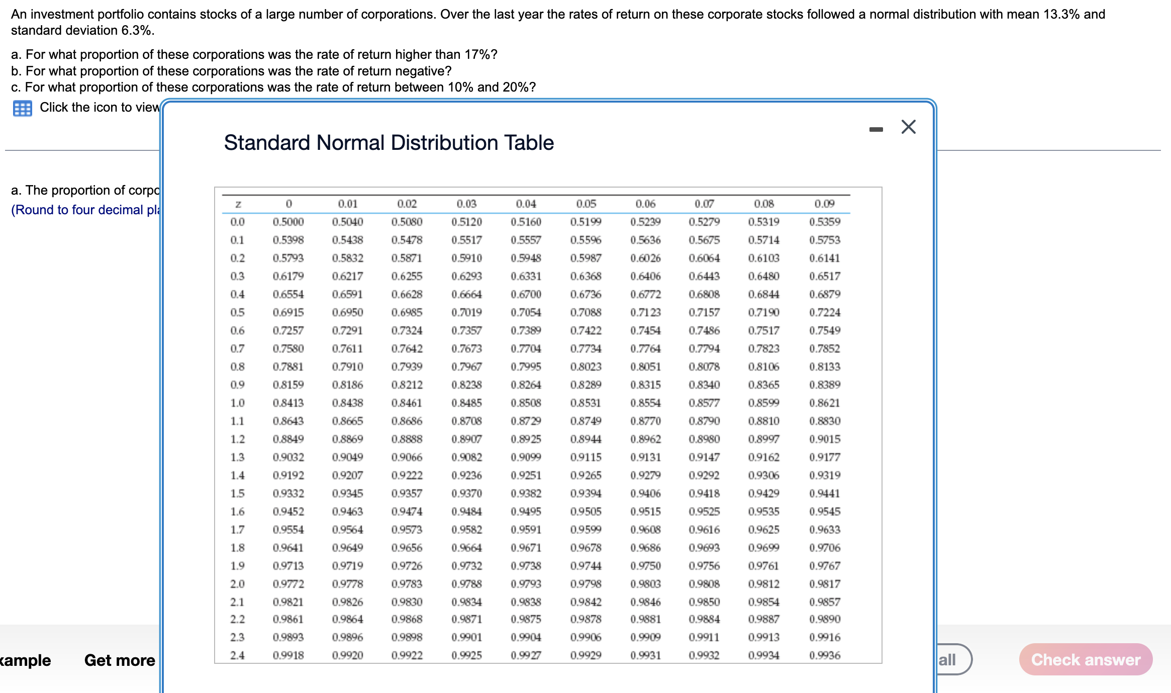 Solved standard deviation \6.3. a. For what proportion of | Chegg.com