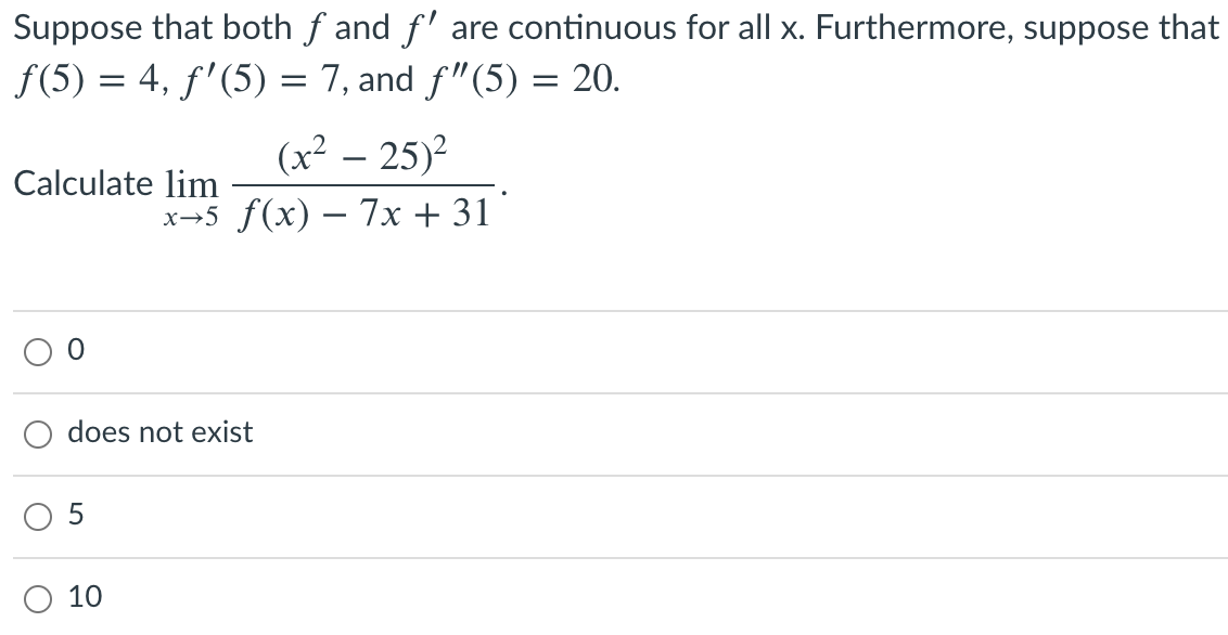 Solved Suppose that both f and f' are continuous for all x. | Chegg.com