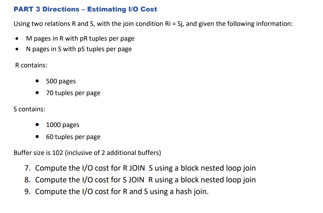 Solved Using two relations R and S, with the join condition | Chegg.com