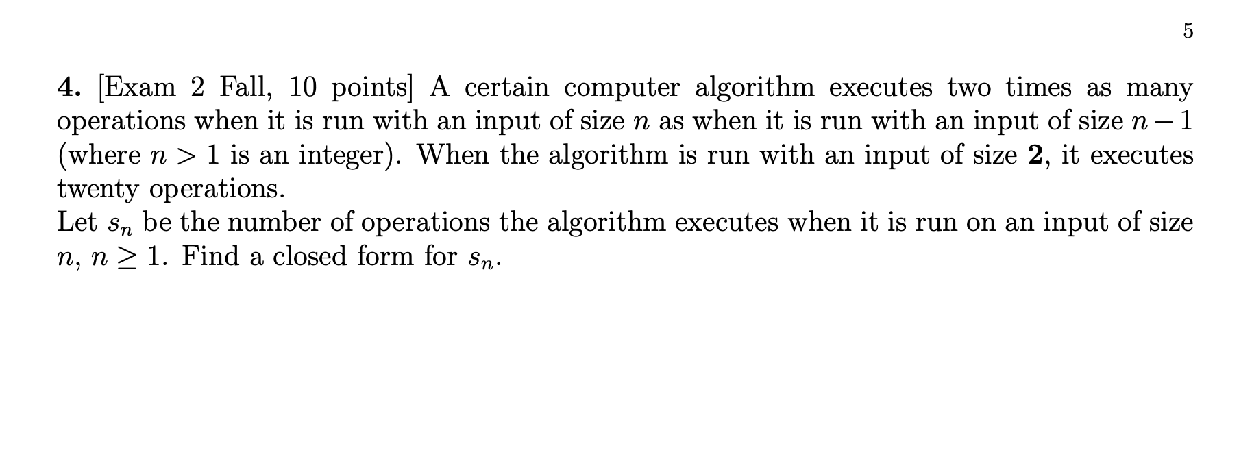 Solved 4. [Exam 2 Fall, 10 points] A certain computer | Chegg.com
