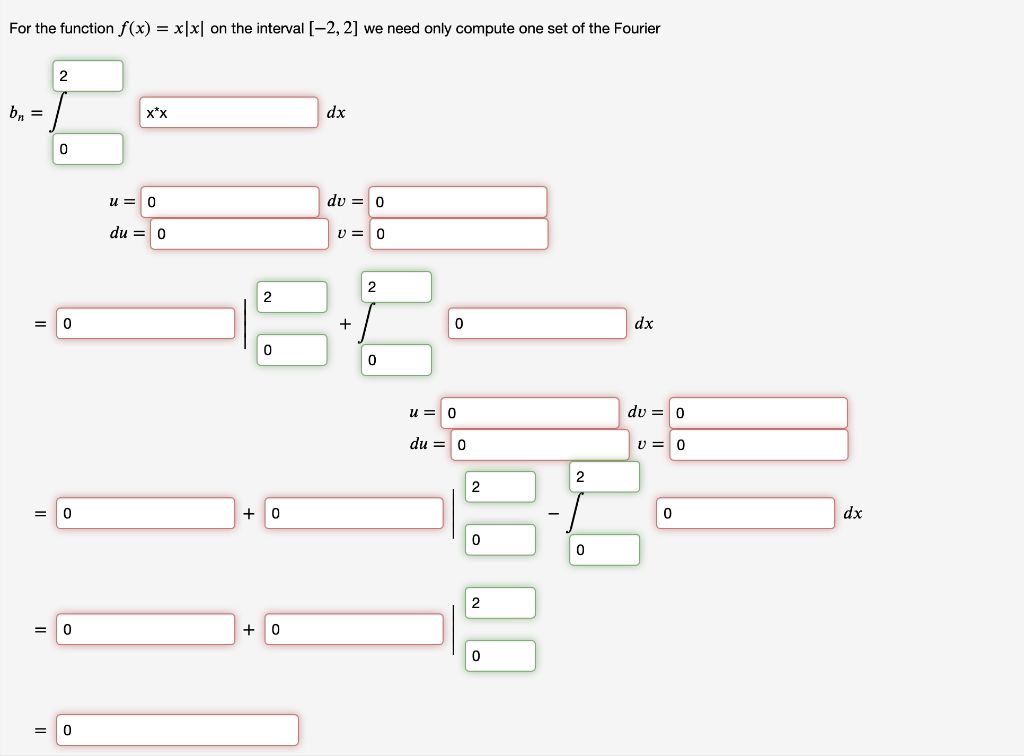 Solved (1 point) Note: The formulas for the Fourier | Chegg.com