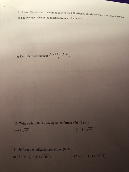 Solved whether each of the following determines a function | Chegg.com