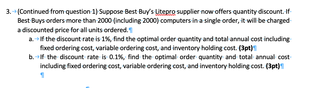 Solved Best Buy sells three models of computers, 'the | Chegg.com