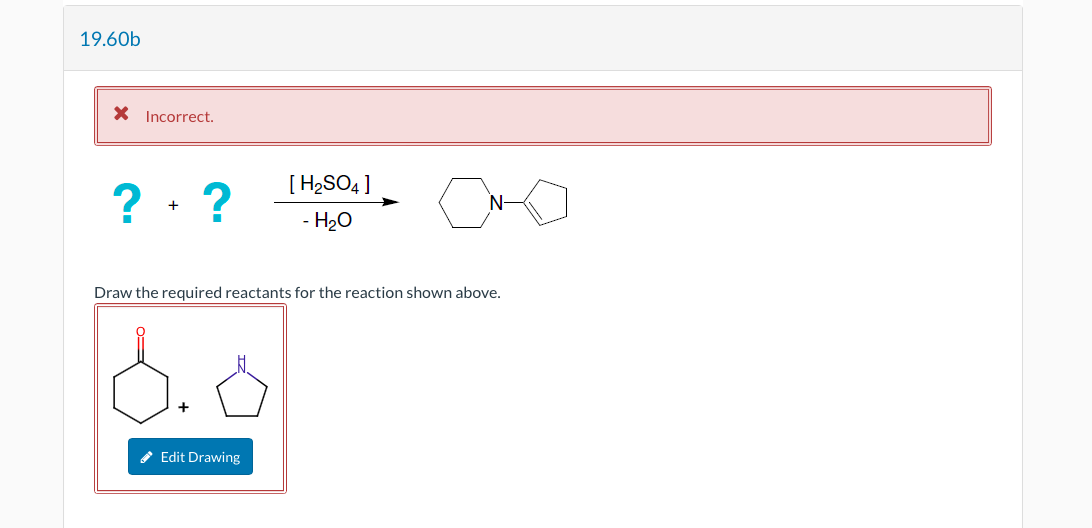 Draw the required reactants for the reaction shown | Chegg.com