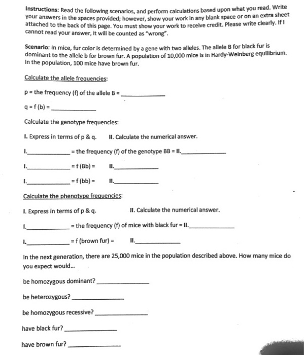 Solved Instructions: answers in the spaces Read the | Chegg.com