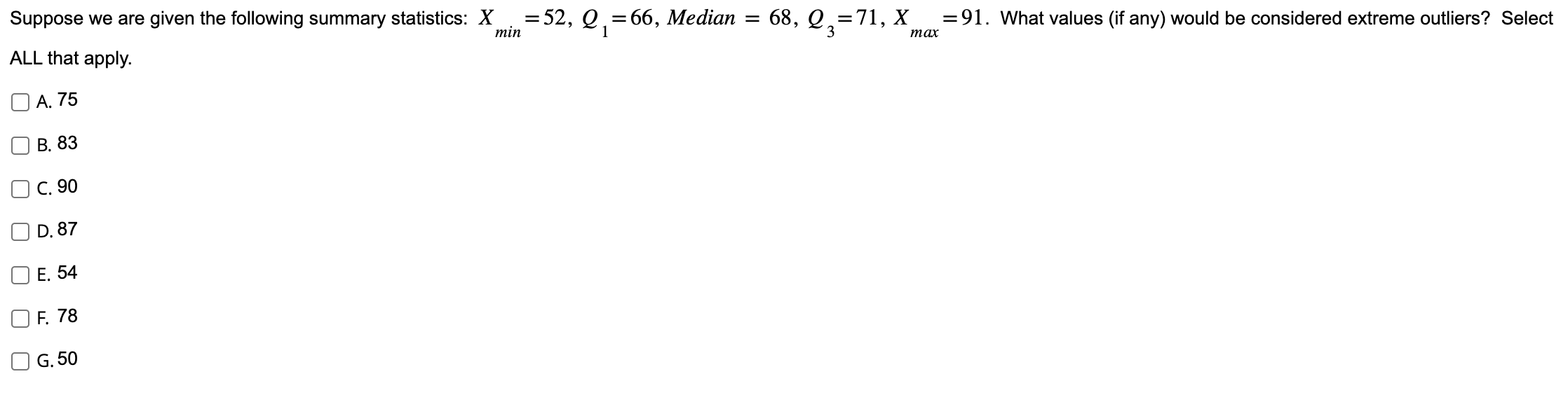 Solved Suppose we are given the following summary | Chegg.com