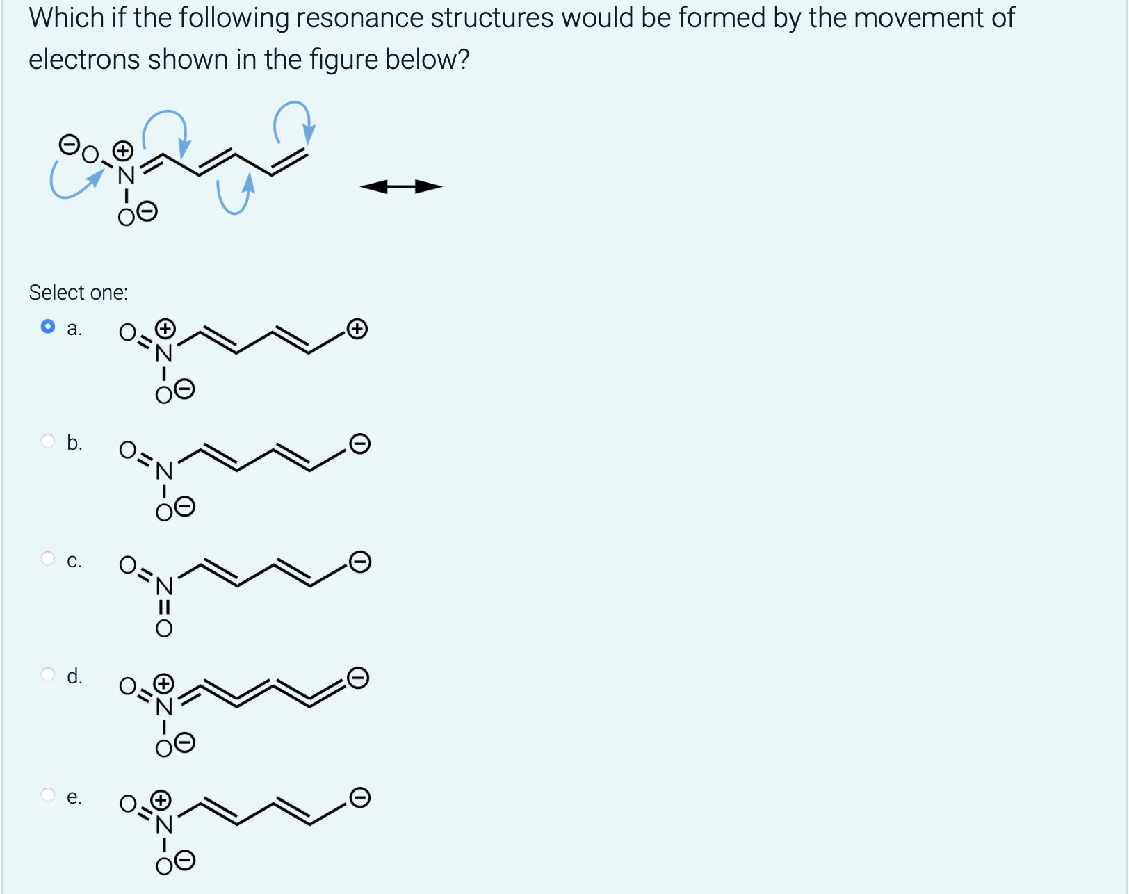 Solved Which if the following resonance structures would be | Chegg.com