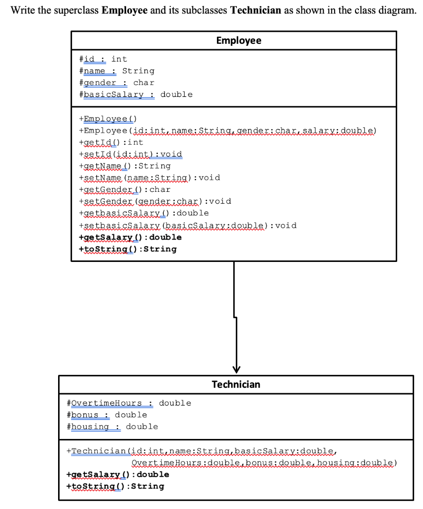 Solved java Consider a superclass Employee which models an | Chegg.com
