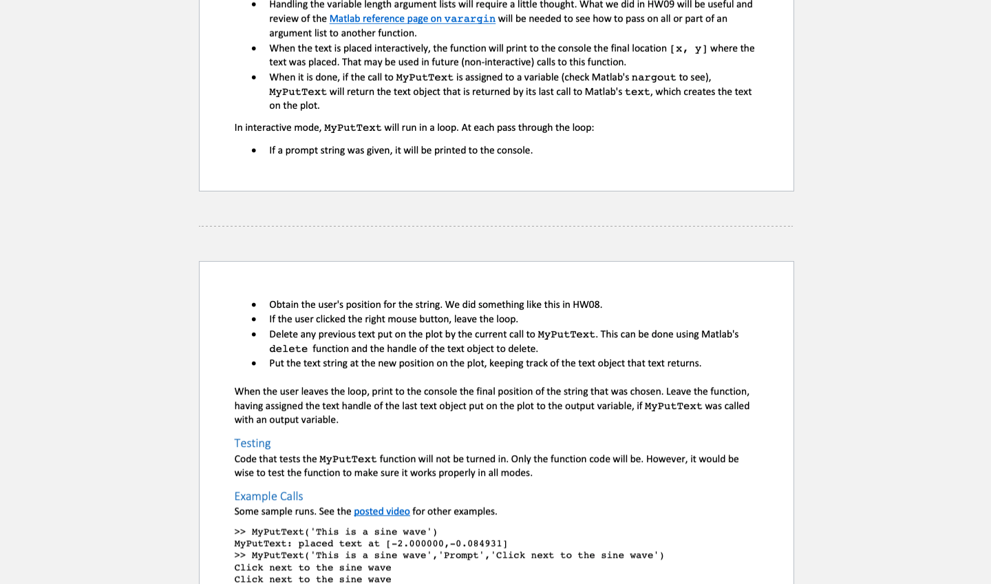 Matlab Project Text Labeling Interactive Tool Write a | Chegg.com