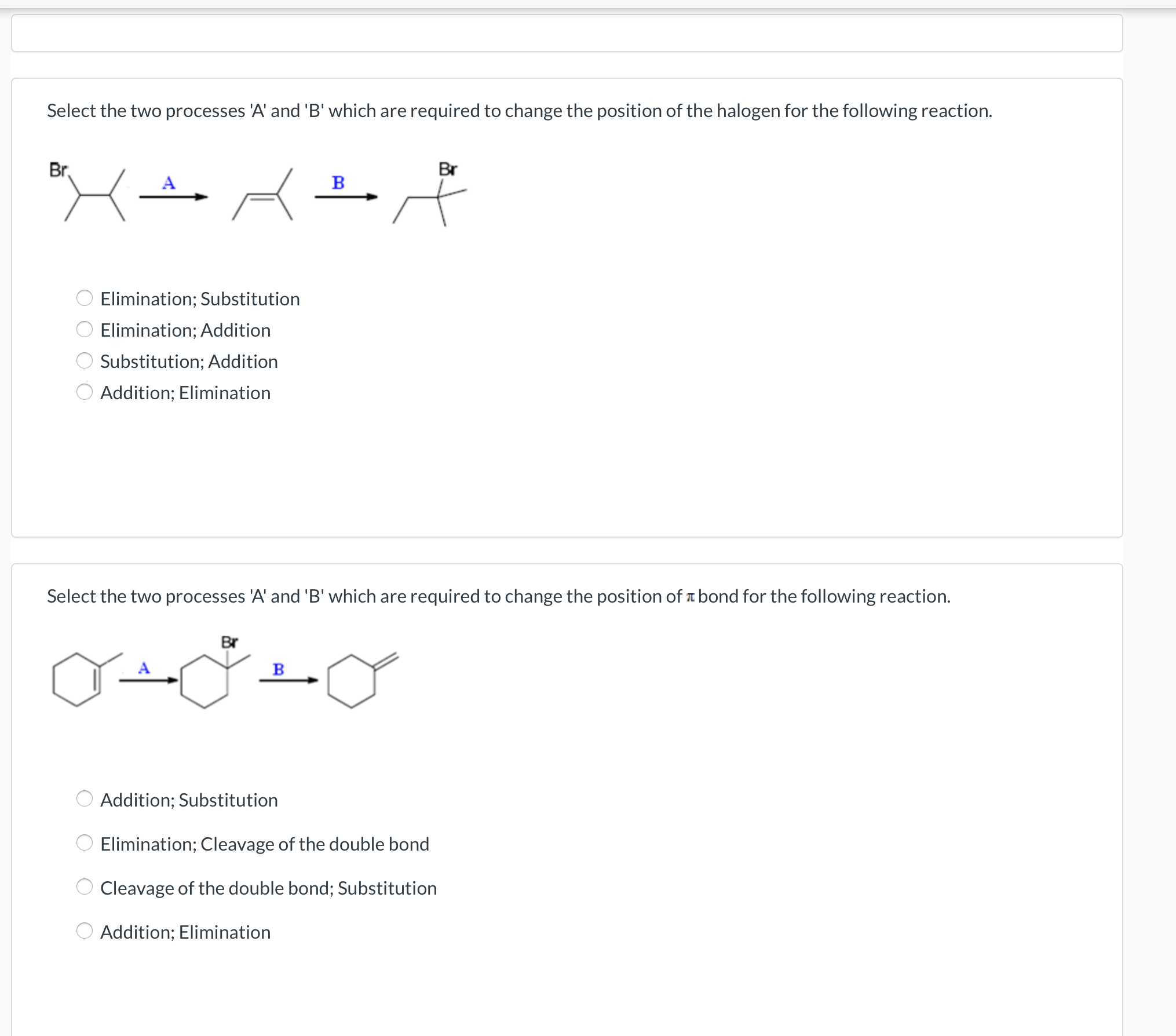 Solved Select the two processes ' A ' and ' B ' which are | Chegg.com