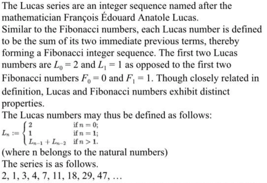 Solved please use C and write a recursive function findLucas | Chegg.com