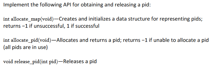 Solved An operating system's pid manager is responsible for | Chegg.com