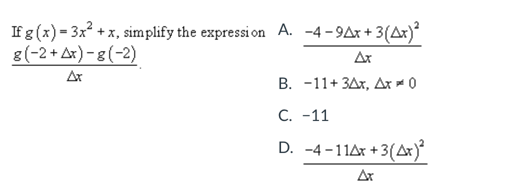 Solved If G X 3x2 X Simplify The Expression A 4 9ax