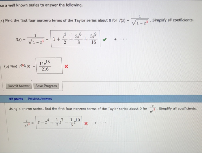 Solved se a well known series to answer the following. ) | Chegg.com