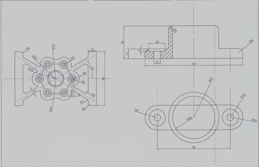 Solved Using the program autocad please help providing steps | Chegg.com