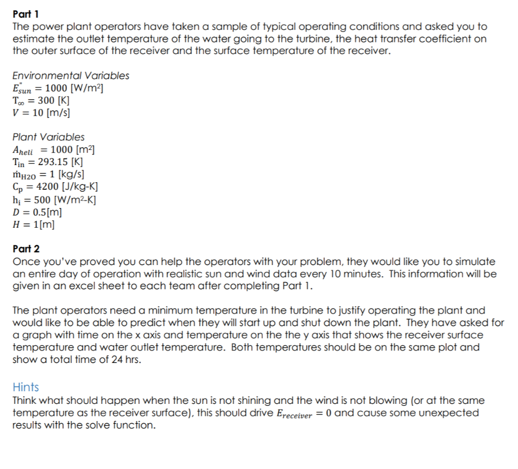 Heat Transfer Analysis with MATLAB Heat Transfer | Chegg.com