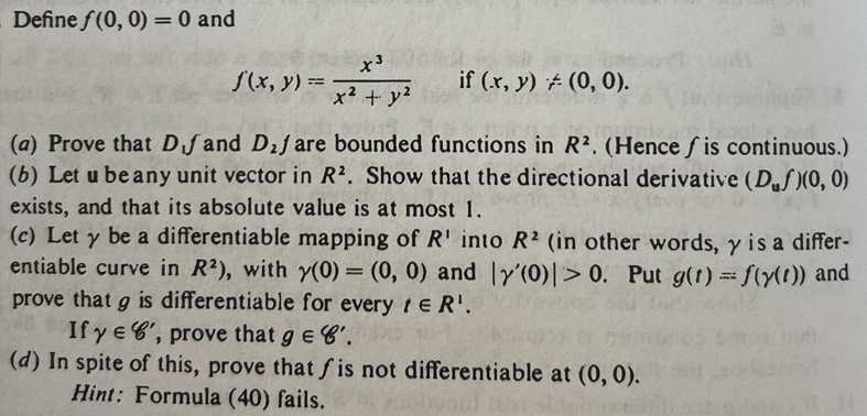 Solved Define f(0,0)=0 and f(x,y)=x2+y2x3 if (x,y)÷(0,0) (a) | Chegg.com