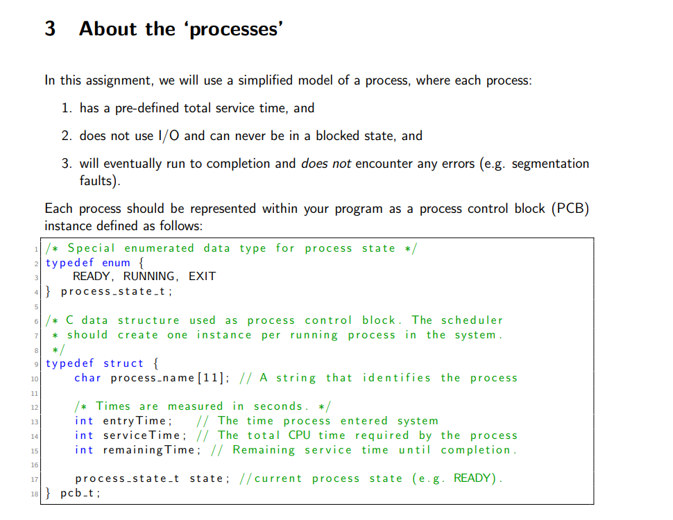 Solved In this assignment, we will use a simplified model of | Chegg.com