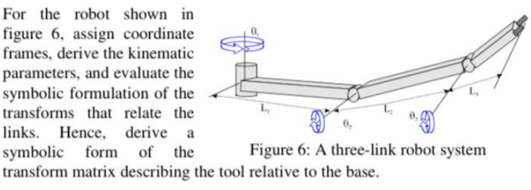 Solved For the robot shown in figure 6, assign coordinate | Chegg.com