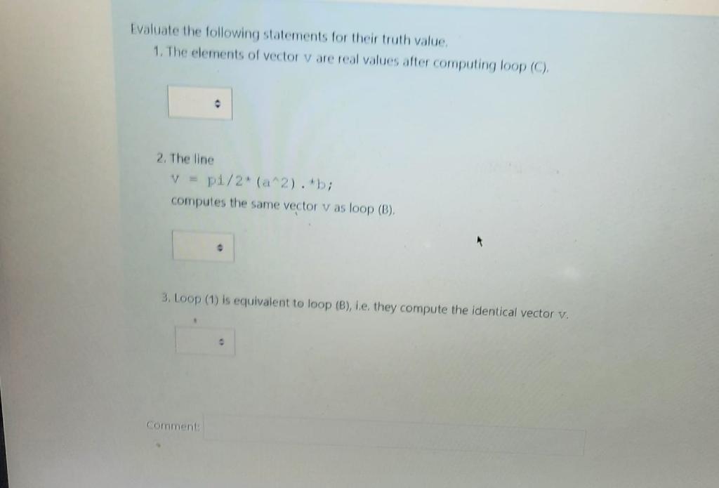 Solved Evaluate the following statements for their truth | Chegg.com