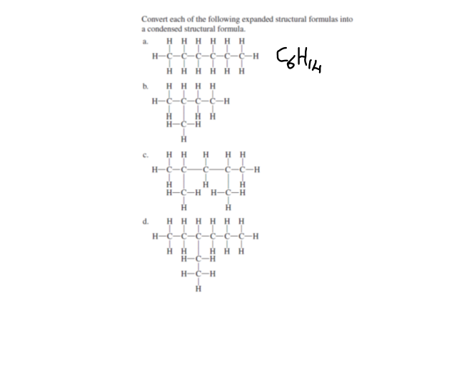 Solved Convert each of the following expanded structural | Chegg.com