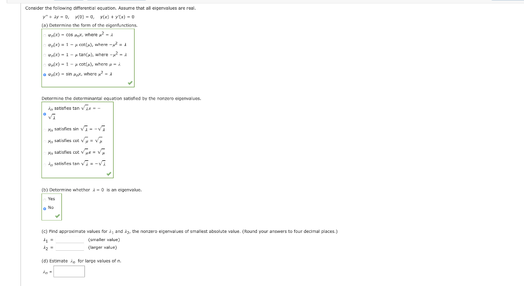 Solved Consider the following differential equation. Assume | Chegg.com