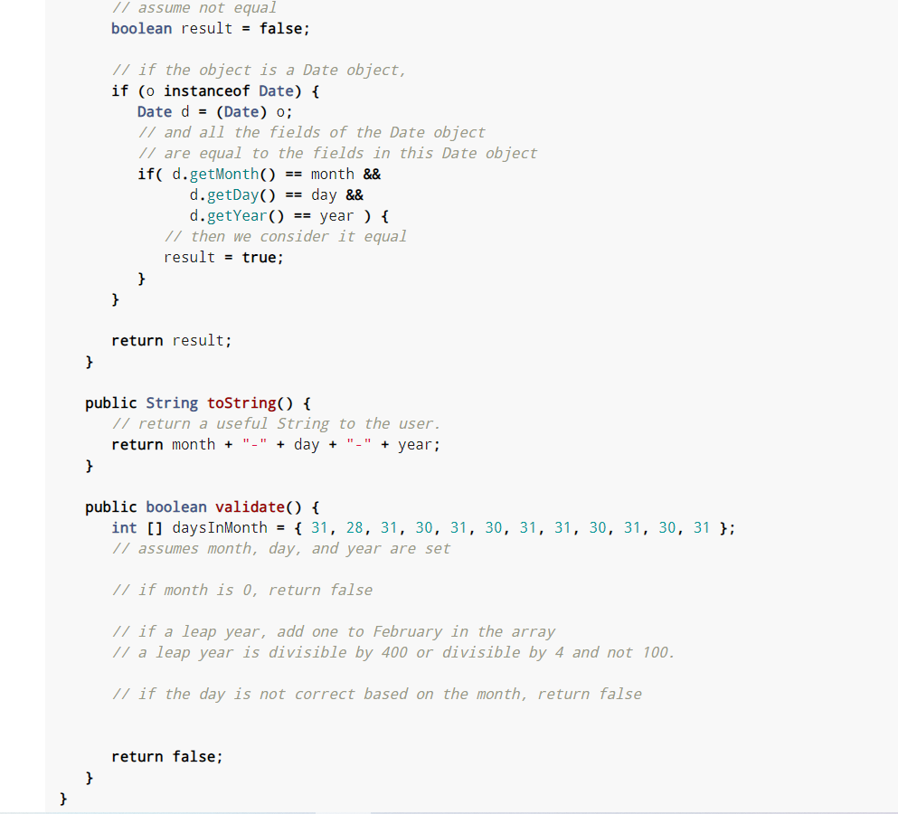 Solved Public Class Date Private Int Month Private Int 