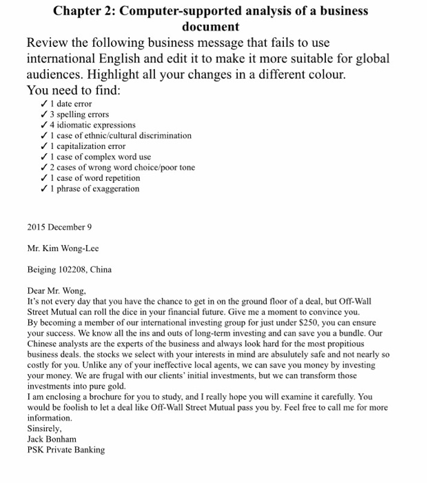 Solved Chapter 2: Computer-supported analysis of a business | Chegg.com