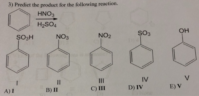 Solved 3) Predict the product for the following reaction. | Chegg.com