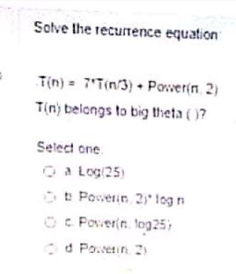 Solved What is the best running time complexity categories | Chegg.com