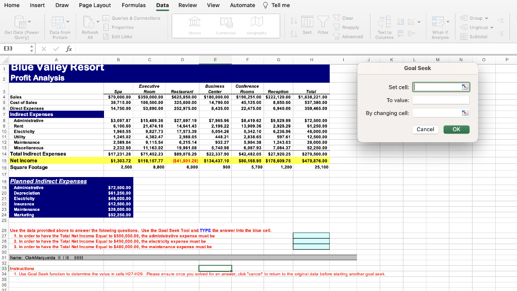Solved Home Insert Draw Page Layout Formulas Data Review | Chegg.com