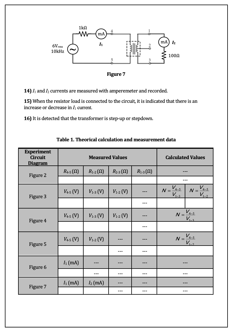 Solved DETERMINATIONS OF TRANSFORMER PROPERTIES Objective: | Chegg.com