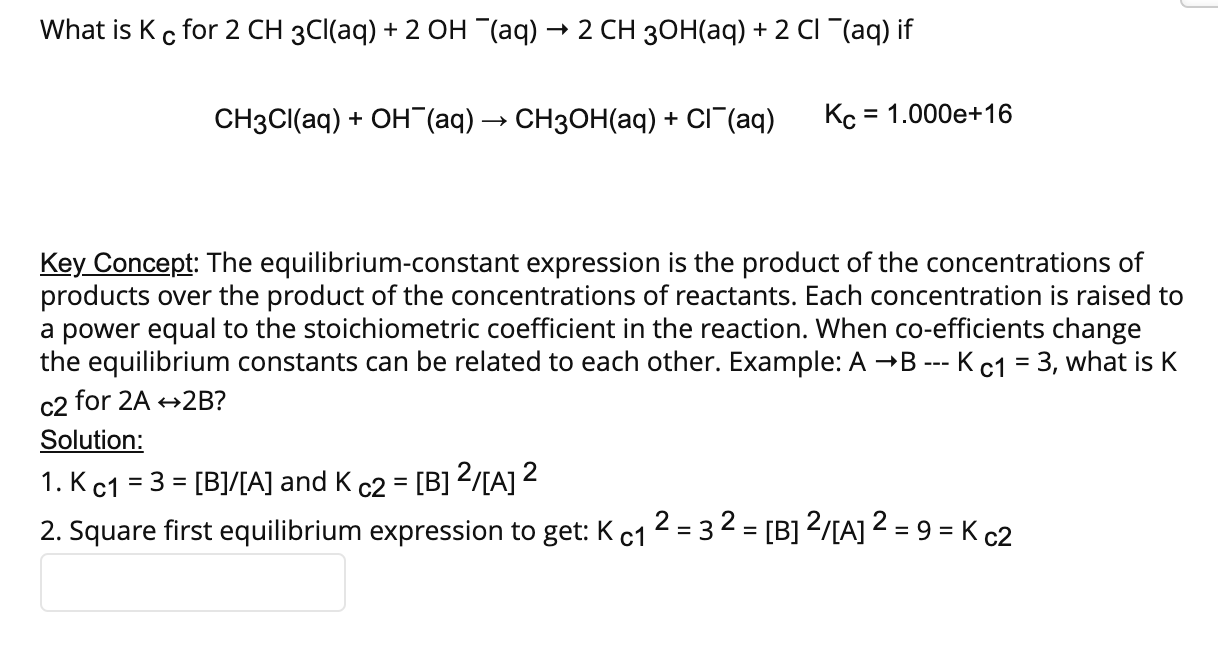 Solved What is Kc for | Chegg.com